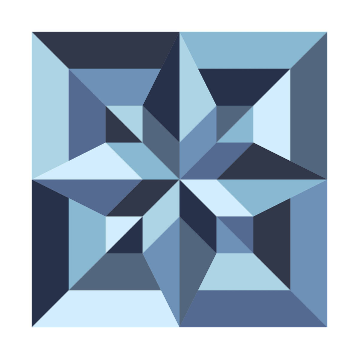 Arete Quilt Kit | Nautical 8-Color | Throw Size – Going Coastal Fabrics